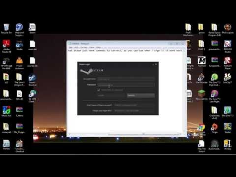 Steam is having problems connecting to the steam servers*fixed*