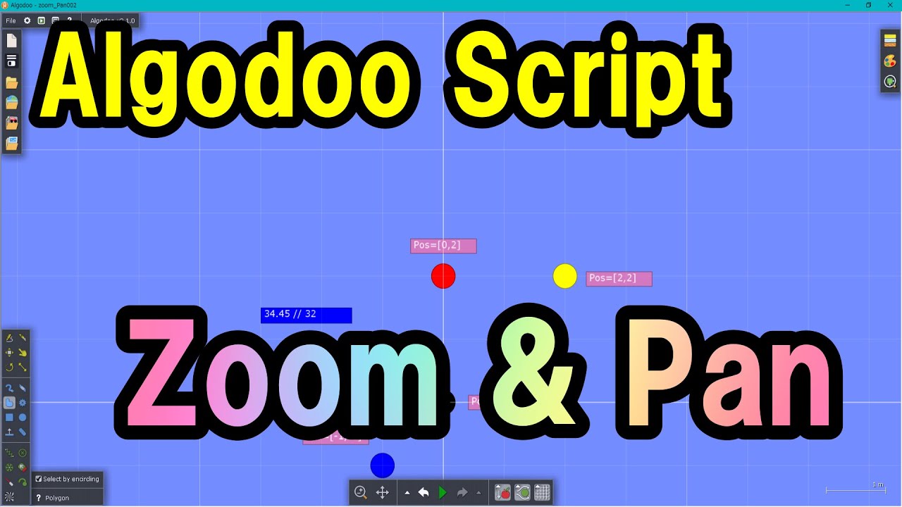 Algodoo script,  how to use Zoom and Pan