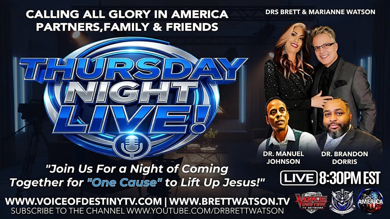 Voice of Destiny LIVE - With Drs. Brett & Marianne Watson! 4.16.26 LIVE
