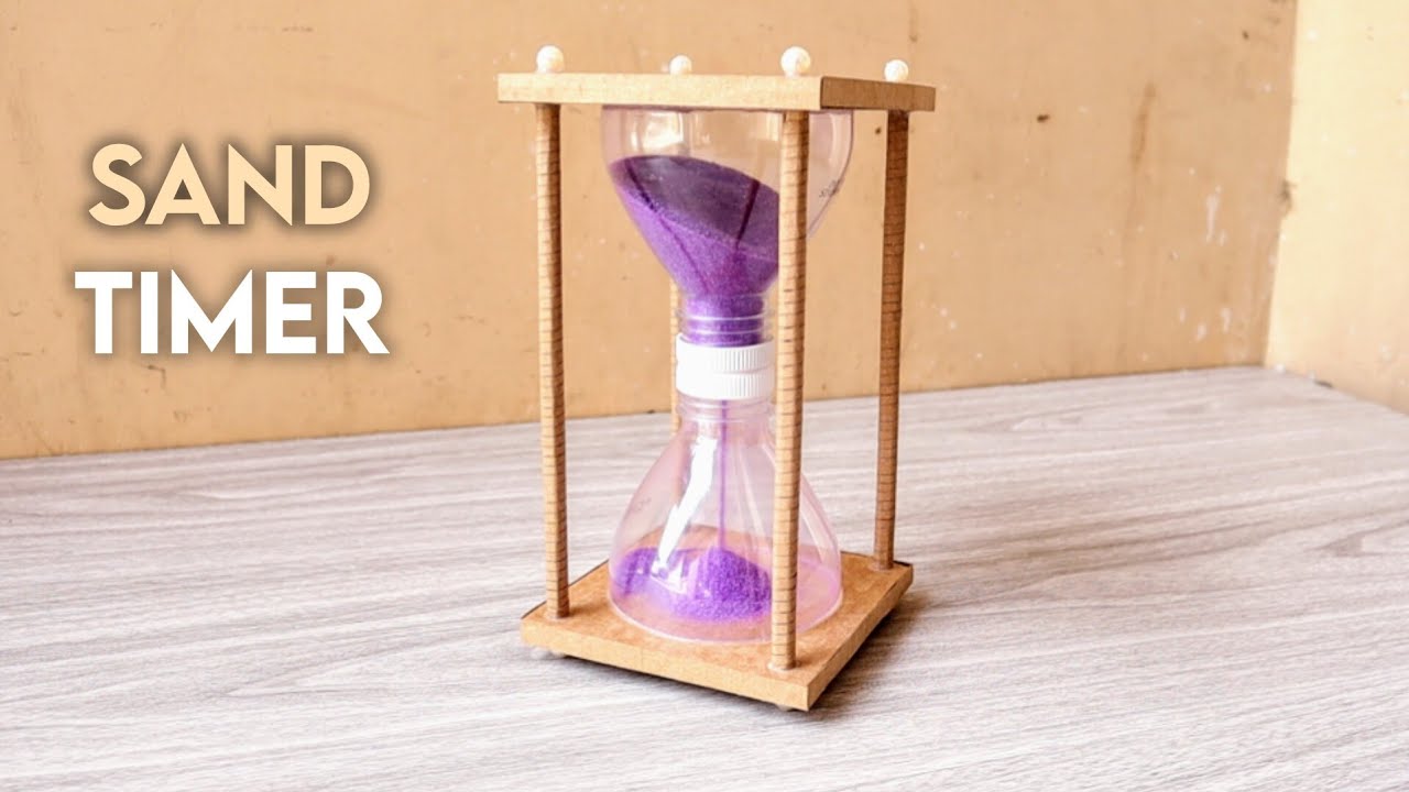 HOURGLASS MADE OF PLASTIC BOTTLE | DIY Sand Timer | Science Project Ideas | Arts & Craft