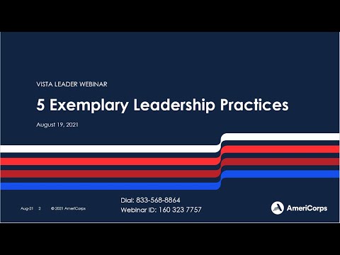 5 Exemplary Leadership Practices (8/19/21)