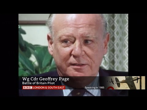 Wing Commander Geoffrey Page (1920 - 2000) and his role in WWII (UK) - BBC News - 10th July 2020