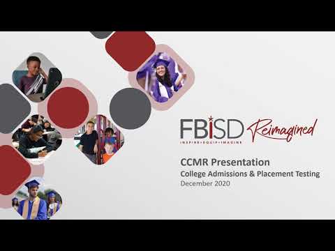 CCMR Presentation- College Admission & Placement Testing