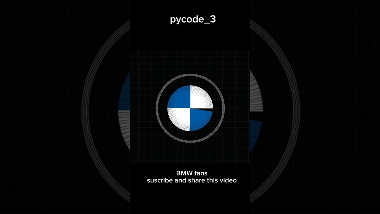 BMW logo using html  ❎ using python ✅ #coding #python #shorts