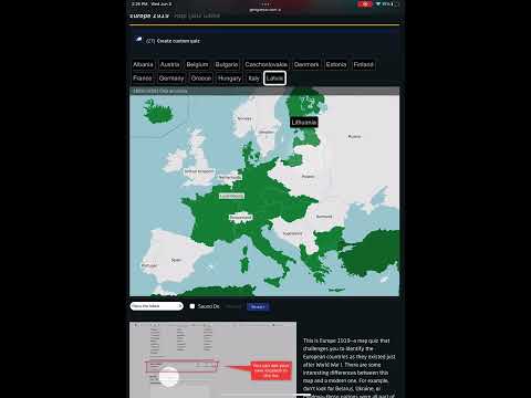 [WR] Seterra - Europe 1919 - Place the Labels (Touch Web) in 0:19