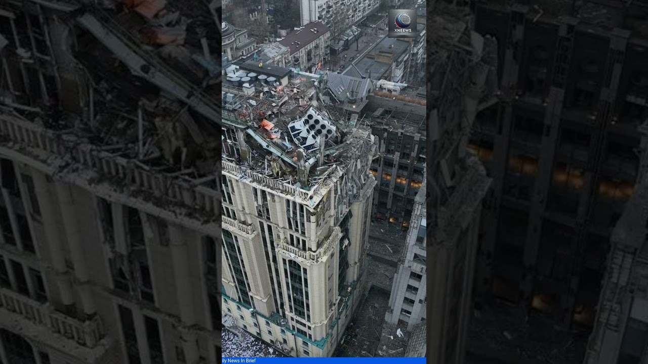 At least one killed and several embassies damaged in 'barbaric' Russian missile barrage on Kyiv, Ukr