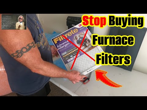 STOP BUYING FURNACE FILTERS & JUST FILTER All Dirt & Dust & Pollen From Your Home FOR PENNIES!!