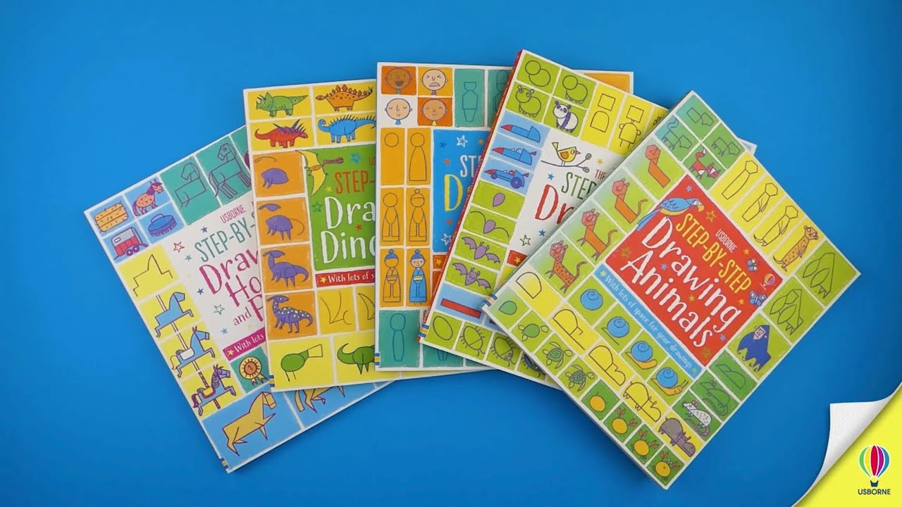 Aprende a dibujar con la serie de libros de dibujo paso a paso de Usborne