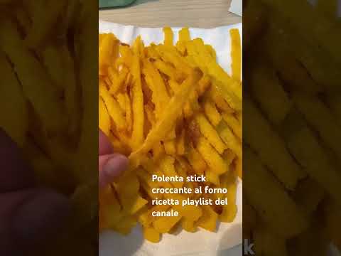 Polenta stick croccante al forno ricetta playlist del canale #polenta#alforno#croccante