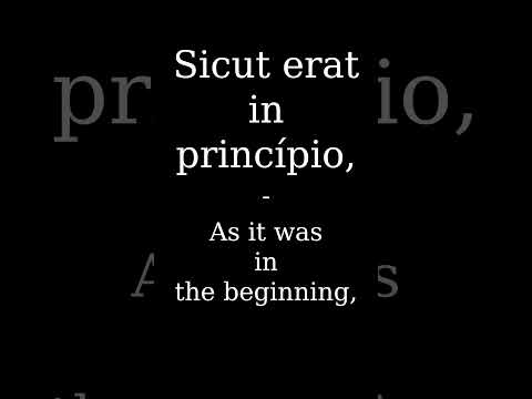 Glória Patri | Glory to the Father #latin #prayer