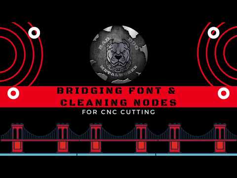 Inkscape Tutorial: Bridging Font & Cleaning Nodes for CNC Cutting