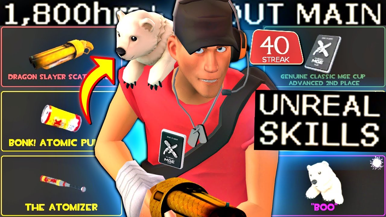 THE SUSPICIOUS SKILLS🔸1800+ Hours Scout Main Experience (TF2 Gameplay)
