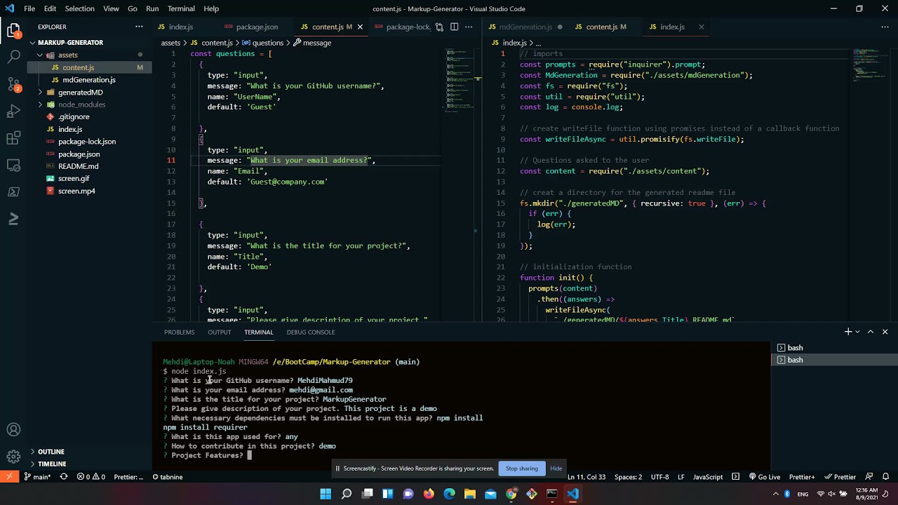 Markup Generator for GitHub