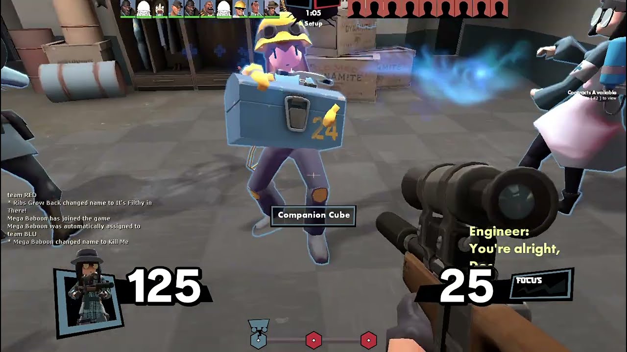 [TF2] trying to get better as Sniper (Mackenzie aka Fem-Sniper gaming!11!!) [TRAINING MODE]