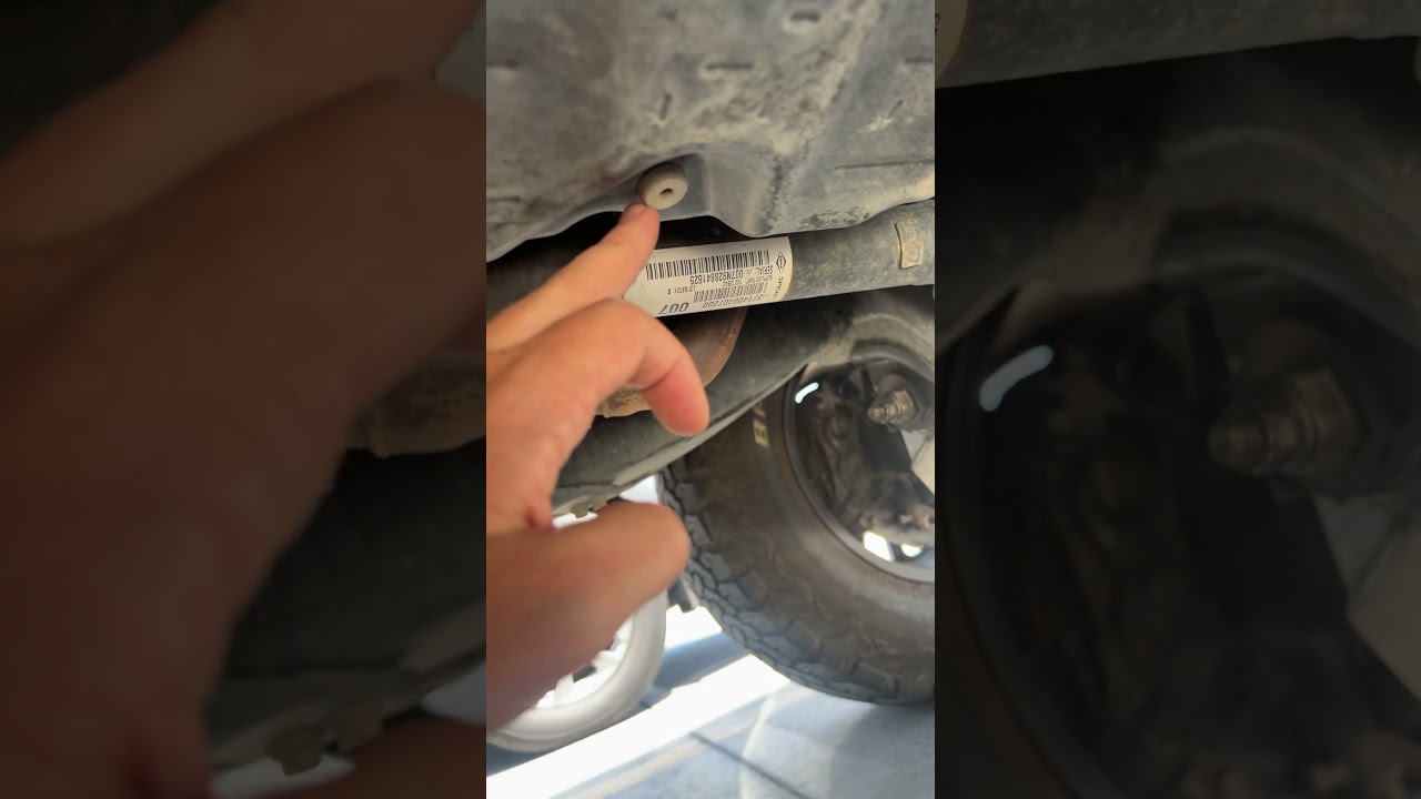Toyota Tacoma, Where is transmission drain plug and fill port?