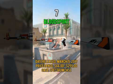 TOP 10 MOST POPULAR AK47 SKINS(2023) #csgo #shorts
