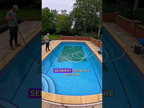 How to Clean a Pool Without Changing the Water #satisfyingvideo