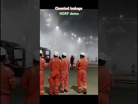 Chemical leakage NDRF demo #chemicals #cbrne #mockdrill #army #factroy #ndrfrescue