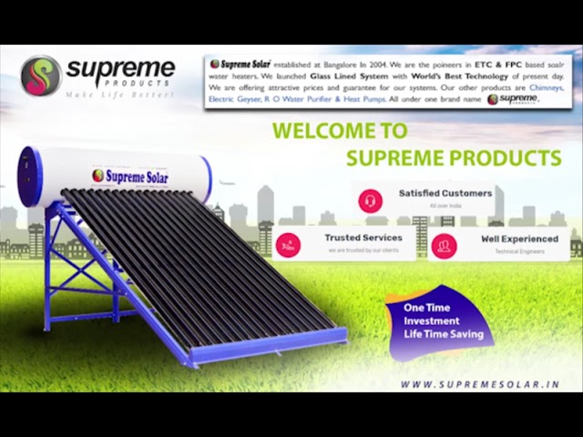 Water Heater - 220 LPD Supreme Solar Water Heater Trader - Retailer ...