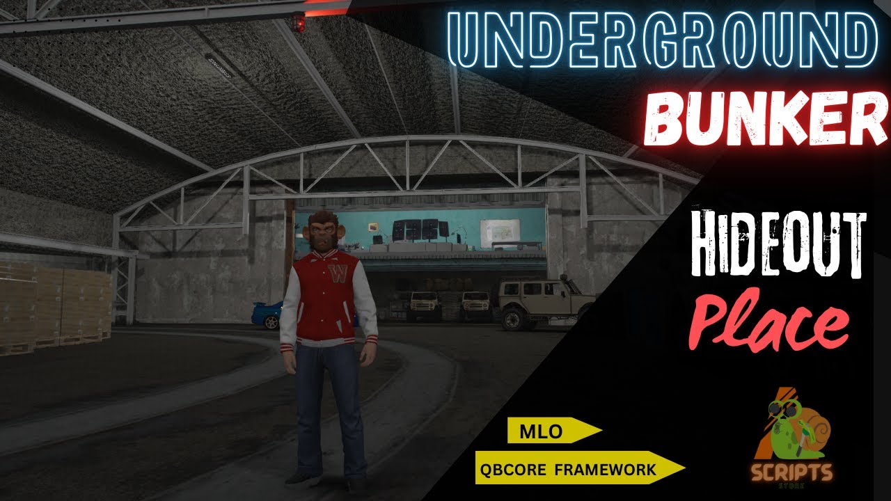UNDERGROUND BUNKER MLO | FIVEM QBCORE SERVER | HIDEOUT PLACE