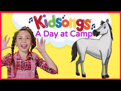 A Day At Camp by Kidsongs | Camp Songs for Kids | Hokey Pokey Dance | Camp fire Songs | PBS Kids