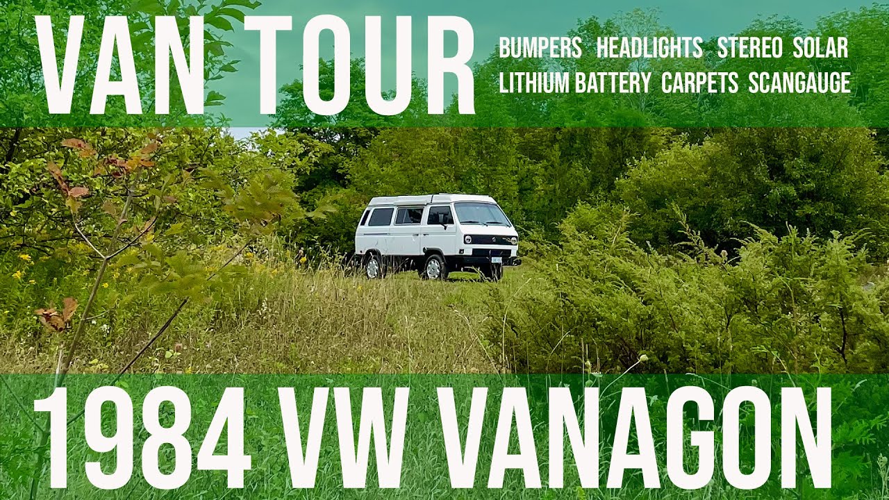 VAN TOUR - Upgrades: Headlights, Solar, Stereo, Lithium Battery System, Carpets, Bumpers and more!