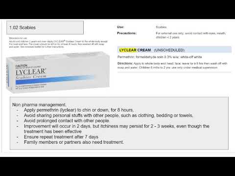 1.02 lyclear, scabies, permethrin 5%, osce, pharmacy counselling, osce mate
