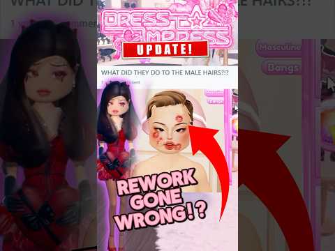 😱 HAIR *REWORK* GONE WRONG?! | Dress To Impress Valentines UPDATE #dresstoimpress #dti