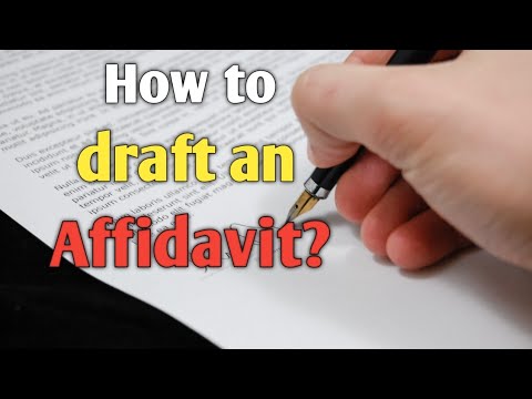 How to draft an Affidavit? By Jeet Sinha