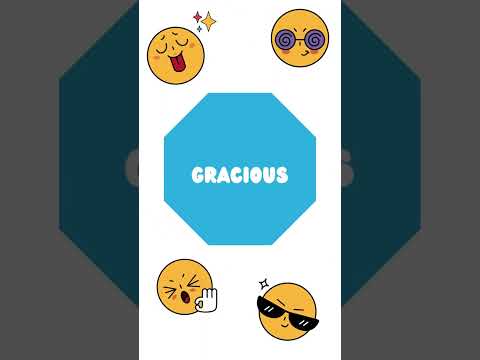 Word of the Day 7: Gracious #shorts #wordoftheday