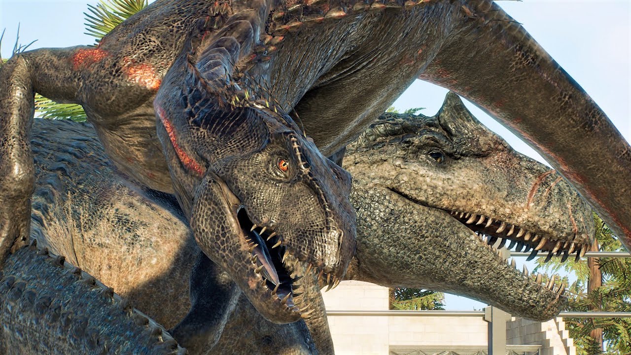ALLOSAURUS 2022 VS INDORAPTOR - Jurassic World Evolution 2