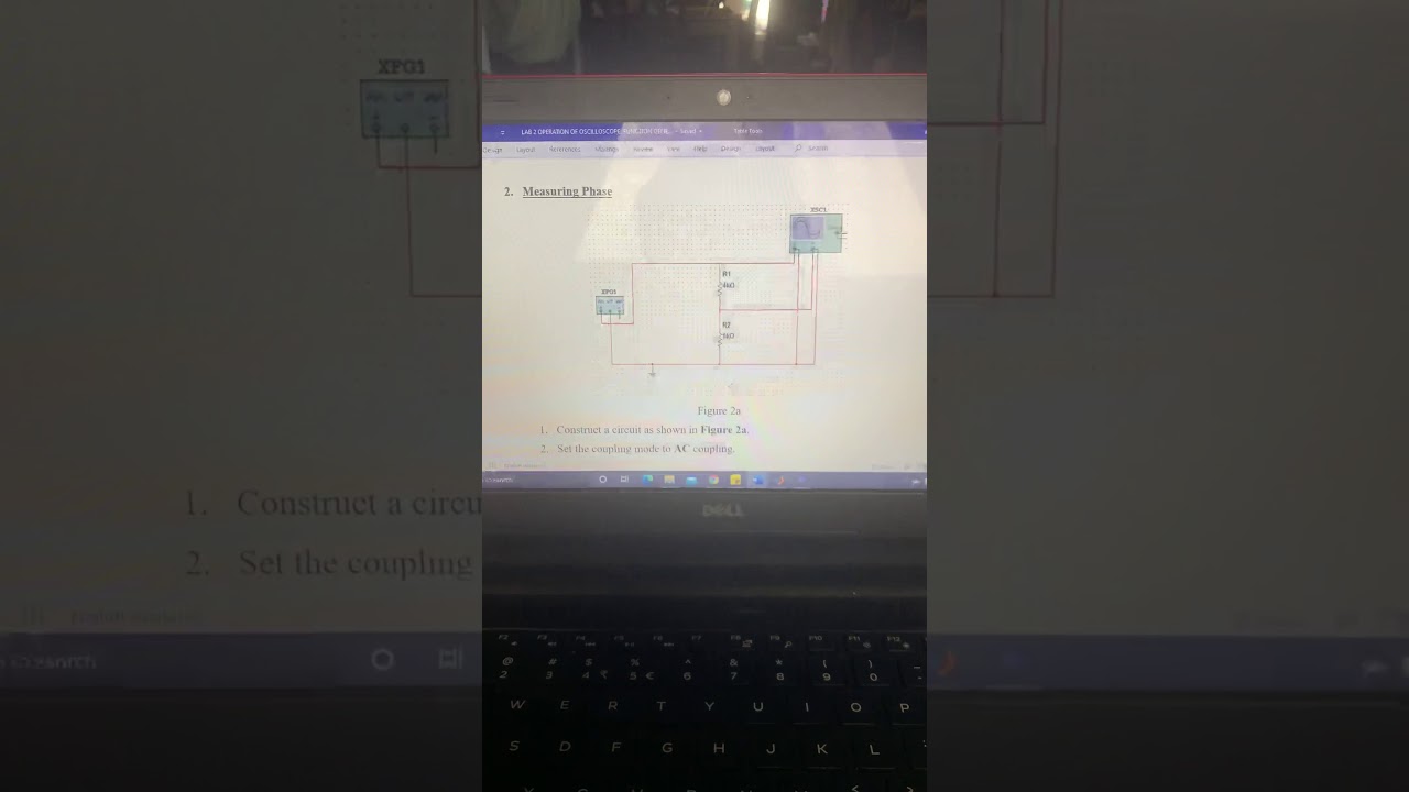 LAB2 part2 measuring phase using oscilloscope