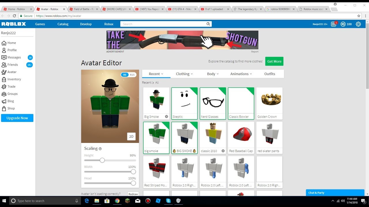 Dressing Up As Big Smoke On Roblox