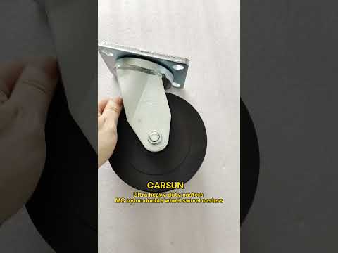 Ultra heavy 6 inch dual wheel MC nylon swivel casters