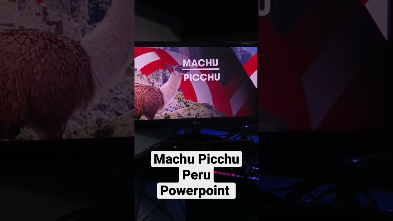 Machu Picchu Perú en powerpoint #powerpoint #creatividad #diseño #peru #machupicchu #ppt
