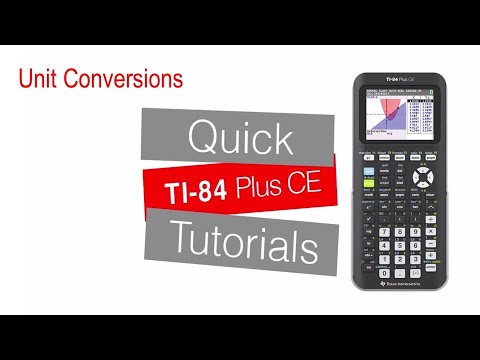 Unit Conversions | TI-84 Plus CE | Getting Started Series - Calculator Home Screen