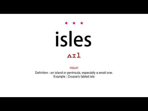 How to pronounce isles - Vocab Today