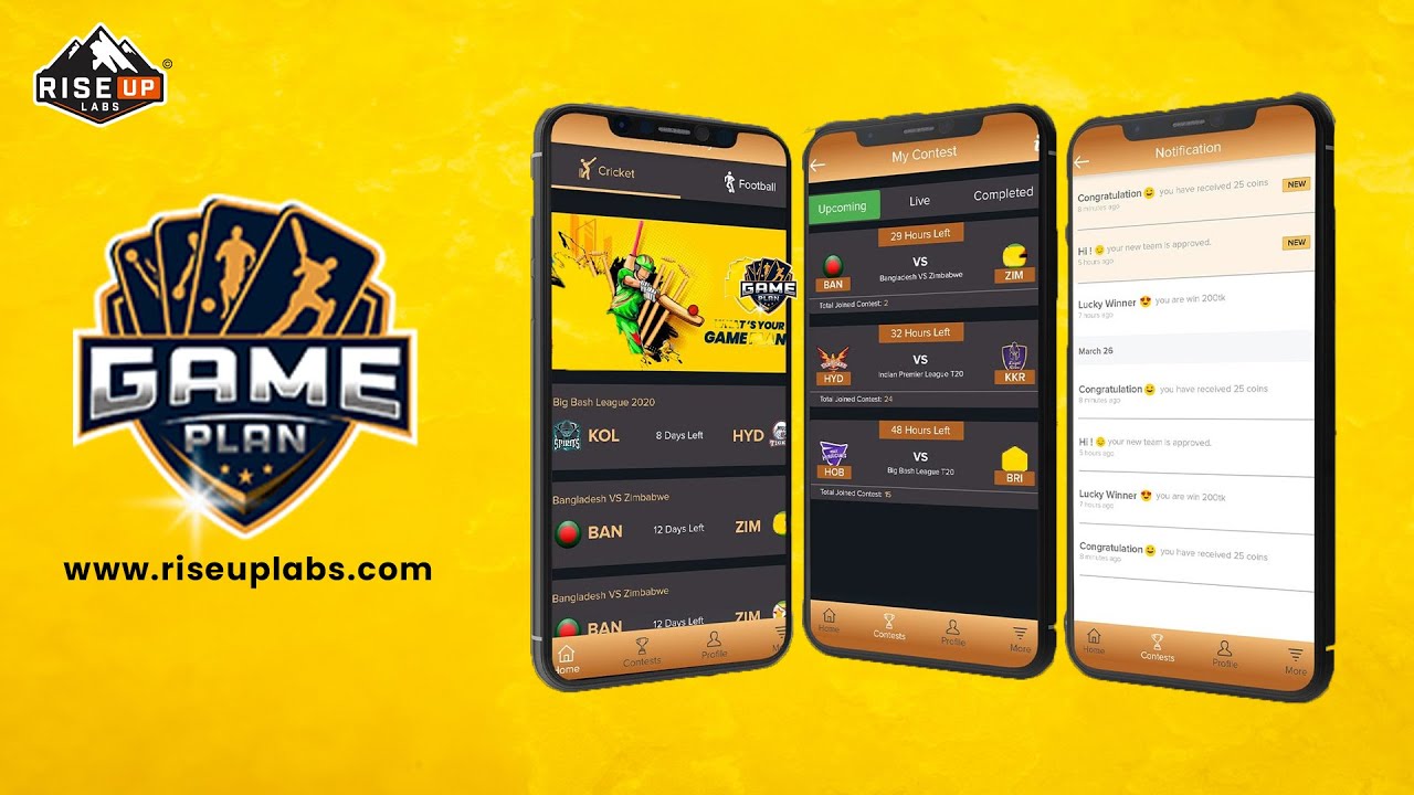 Game Plan A Fantasy Platform | Riseup Labs