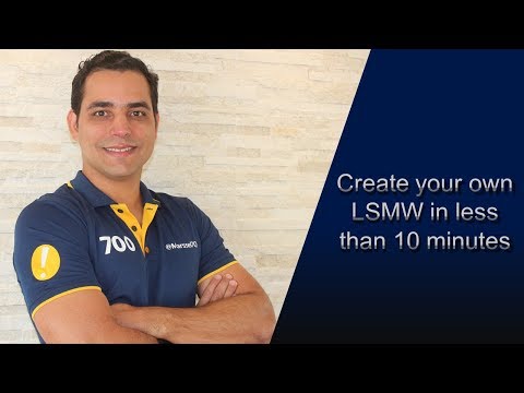 Create your own LSMW in less than 10 minutes