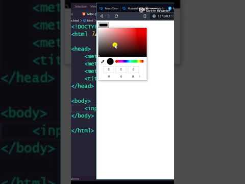 #3 your own color picker using a single line || html tip and tricks
