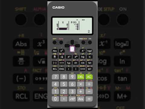 fx300ES+2 Solving for x Using A Table of Values