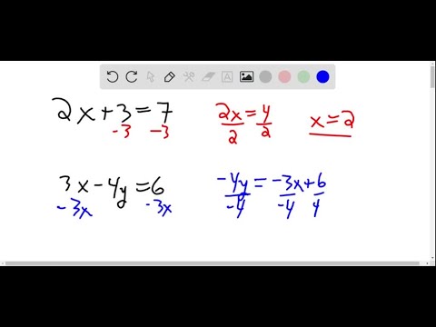 Solve by using a graphing calculator. 3 x+2 y=11 7 x-6 y=13