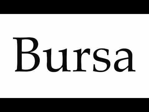 How to Pronounce Bursa