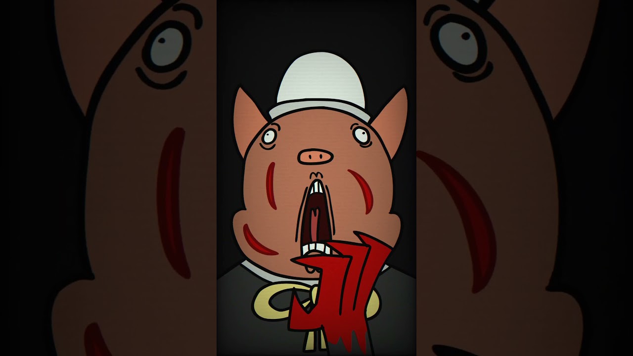 Put Your Finger Here! | The Three Little Pigs Analog Horror (ANIMATION) #animation  #analoghorror