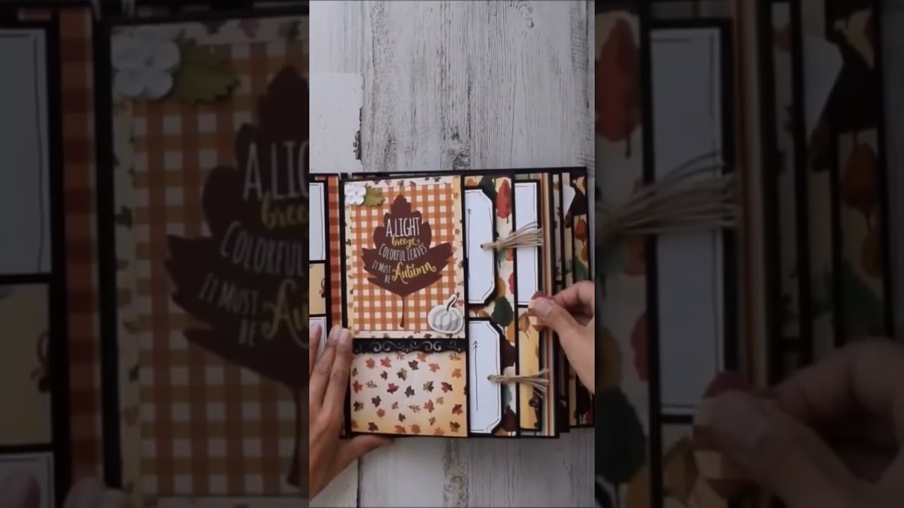 Fall Mini Album DIY Scrapbook :)