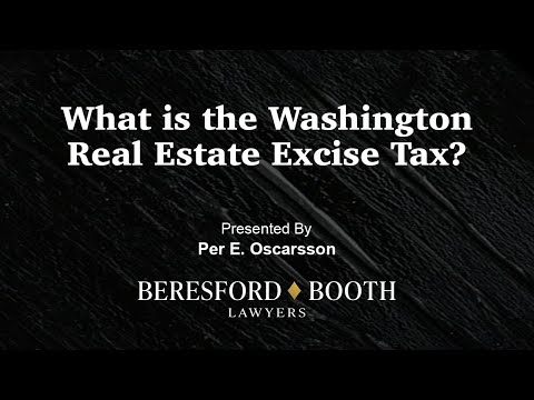 What is the Washington Real Estate Excise Tax