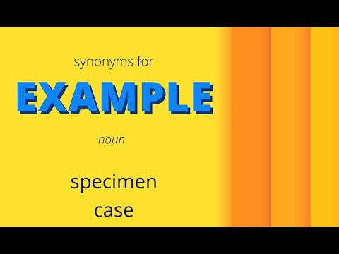 Synonyms For Example