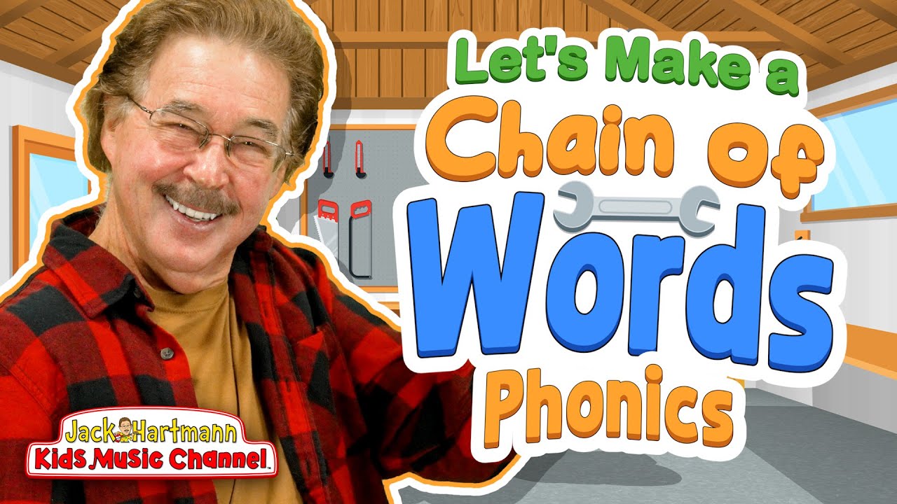 Let's Make a Chain of Words! | Segmented Phonics Version | Jack Hartmann