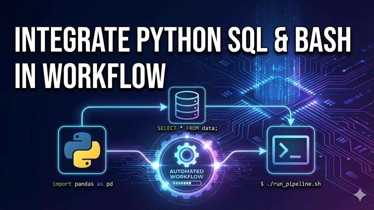 How Data Engineers Integrate Python, SQL & Bash in Real-World Workflows