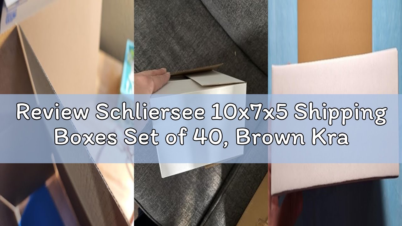Review Schliersee 10x7x5 Shipping Boxes Set of 40, Brown Kraft Corrugated Cardboard Boxes Mailers fo